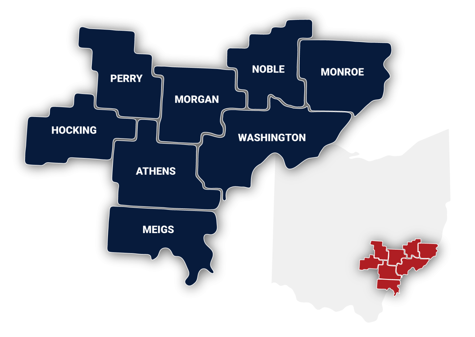 Counties Served | Buckeye Hills Regional Council